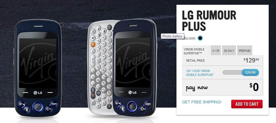 Virgin Mobile Canada brings the LG Rumor Plus to its lineup for $130 no ...