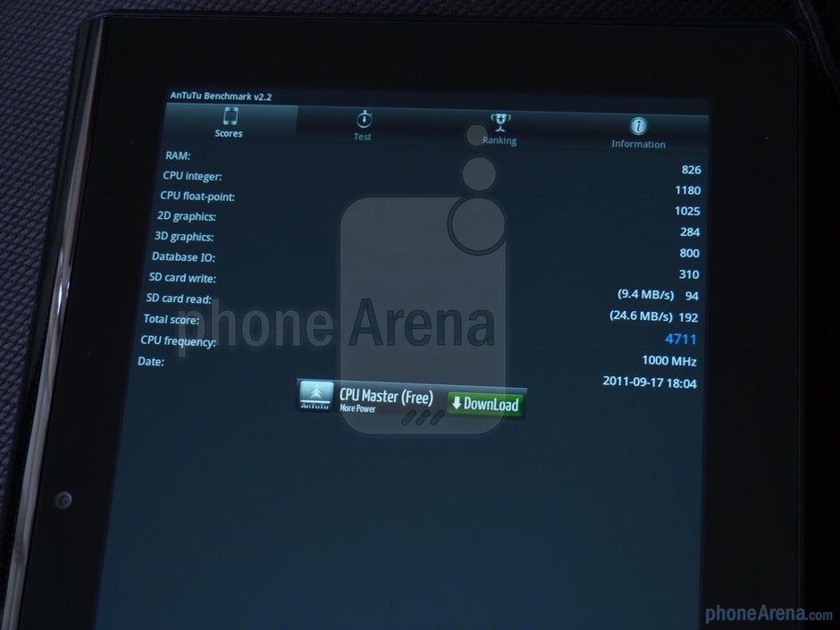 Sony Tablet S benchmark tests - PhoneArena