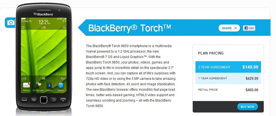 Bluegrass Cellular adds the BlackBerry Torch 9850 and Bold Touch 9930 ...
