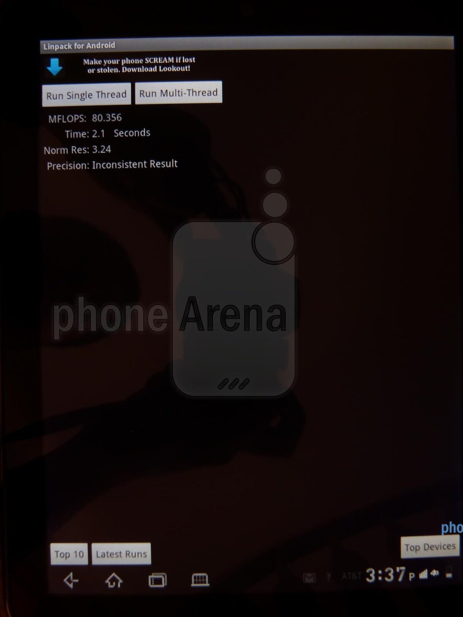 Pantech Element benchmark tests - PhoneArena