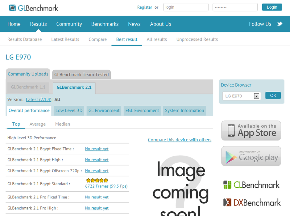 LG E970 for AT&T with Adreno 320 GPU comes out on top of graphics ...