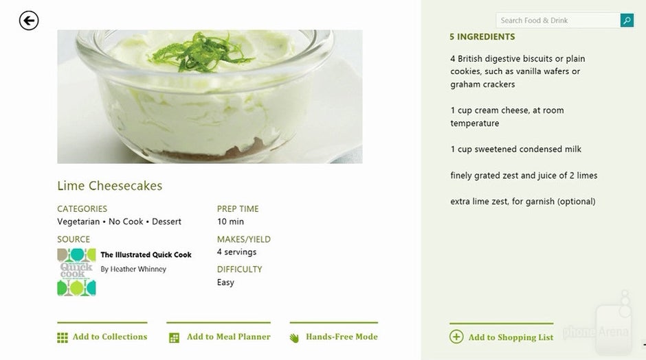 Bing Food & Drink to debut in Windows 8.1, foodies take note - PhoneArena