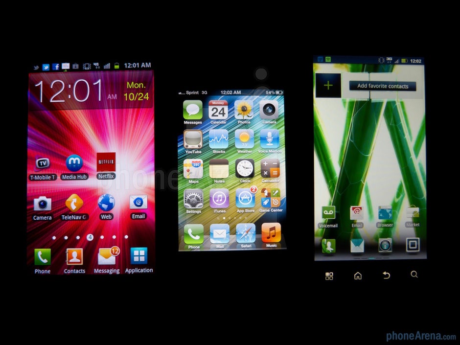 Apple iPhone 4S vs Motorola DROID BIONIC vs Samsung Galaxy S II T ...