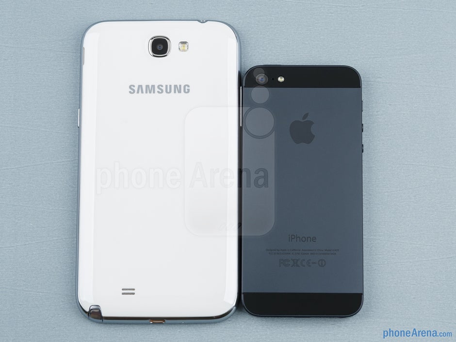 Samsung Galaxy Note II vs Apple iPhone 5 - PhoneArena