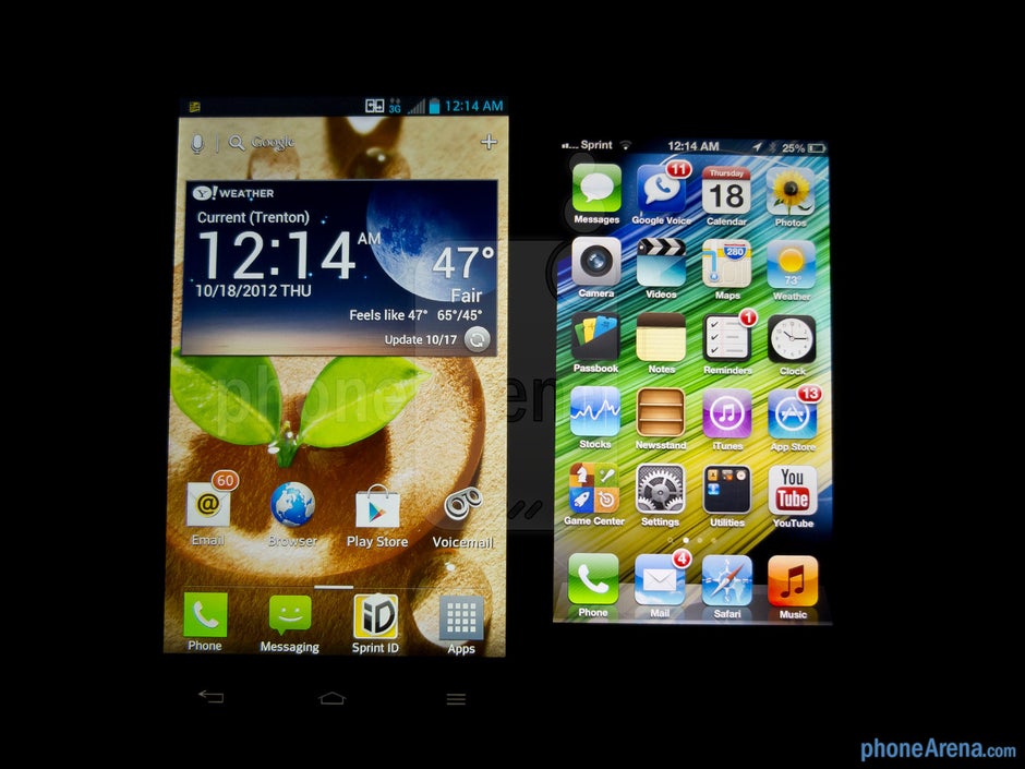 LG Optimus G vs Apple iPhone 5 - PhoneArena