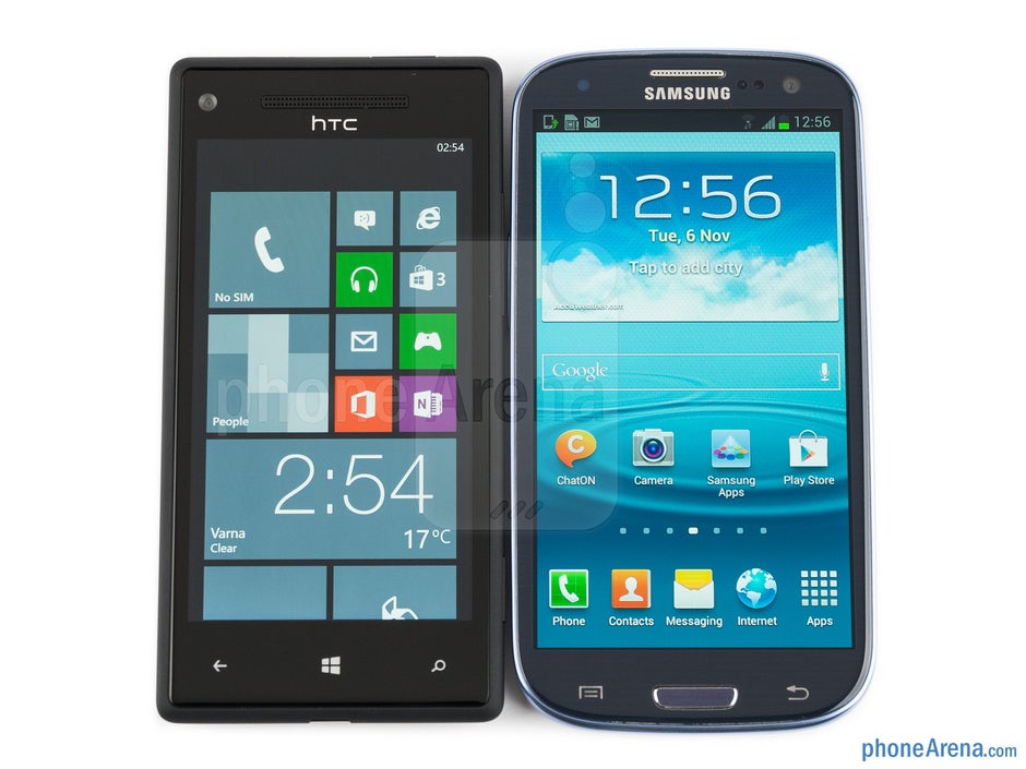 HTC Windows Phone 8X vs Samsung Galaxy S III - PhoneArena