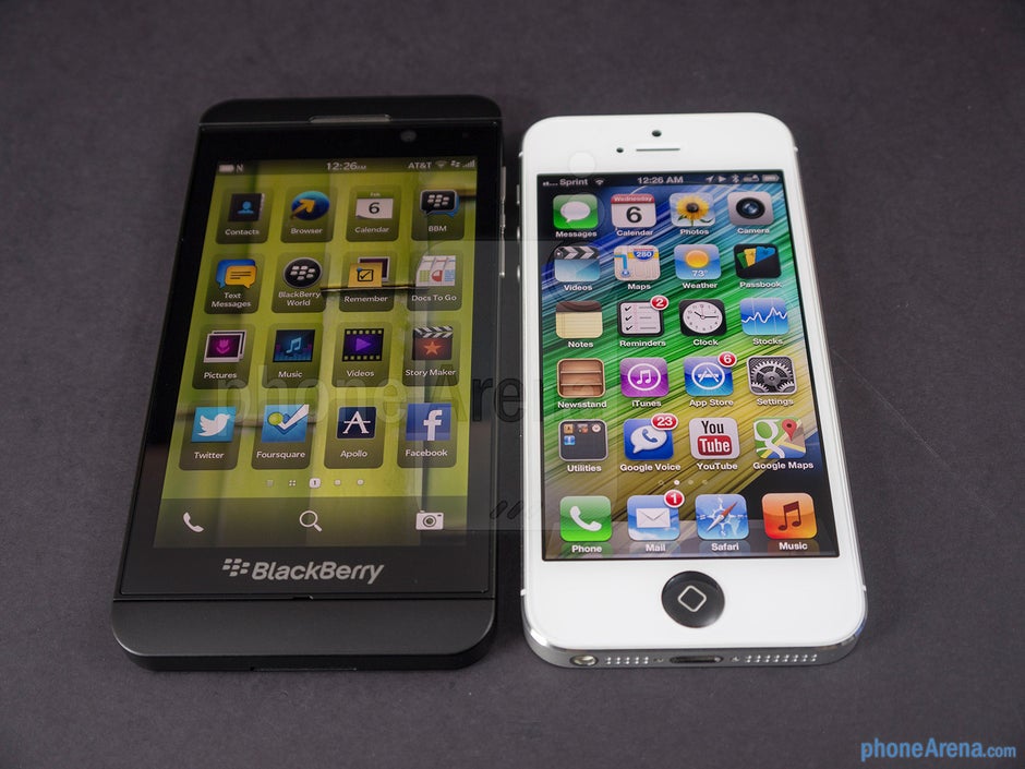 BlackBerry Z10 vs Apple iPhone 5 - PhoneArena