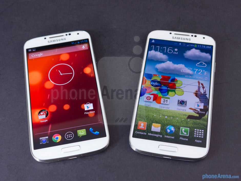 Samsung Galaxy S4 Google Play Edition vs Samsung Galaxy S4 - PhoneArena