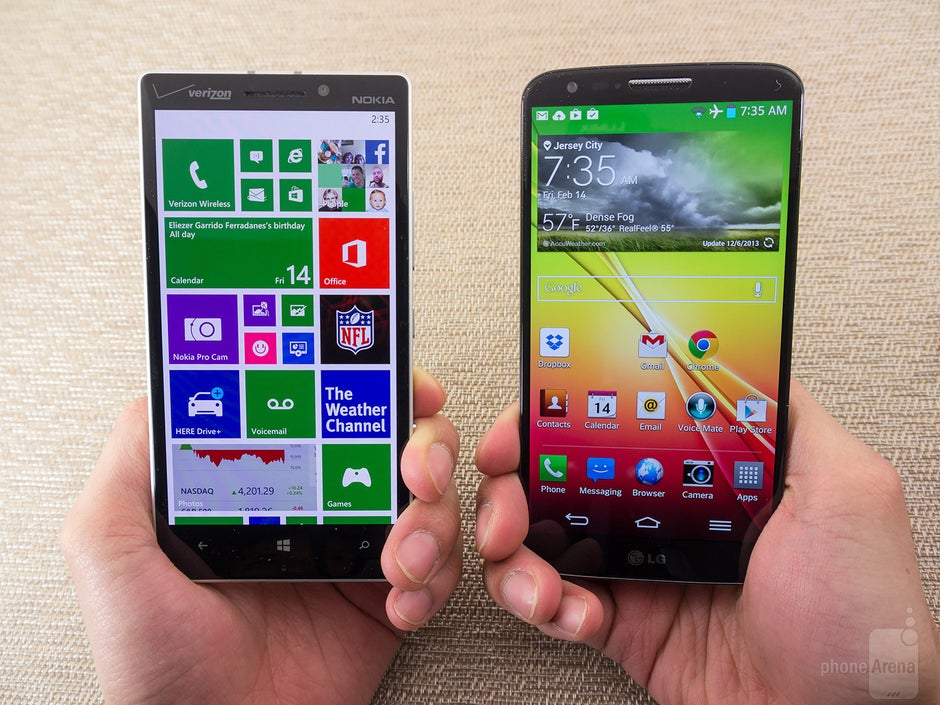 Nokia Lumia Icon vs LG G2 - PhoneArena