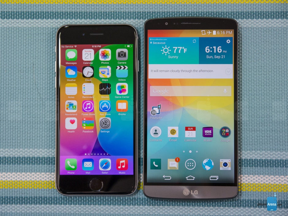 Apple iPhone 6 vs LG G3 - PhoneArena