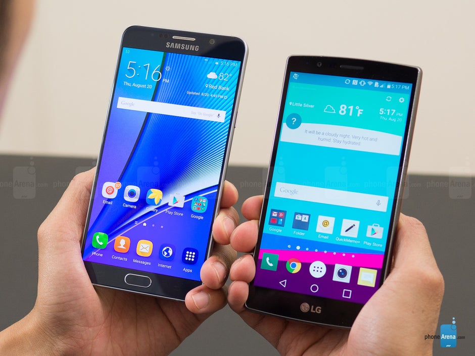 Samsung Galaxy Note5 vs LG G4 - PhoneArena