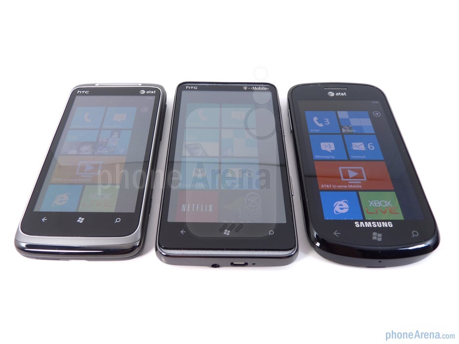 HTC HD7 vs HTC Surround vs Samsung Focus - PhoneArena