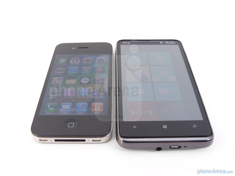 HTC HD7 vs Apple iPhone 4 - PhoneArena