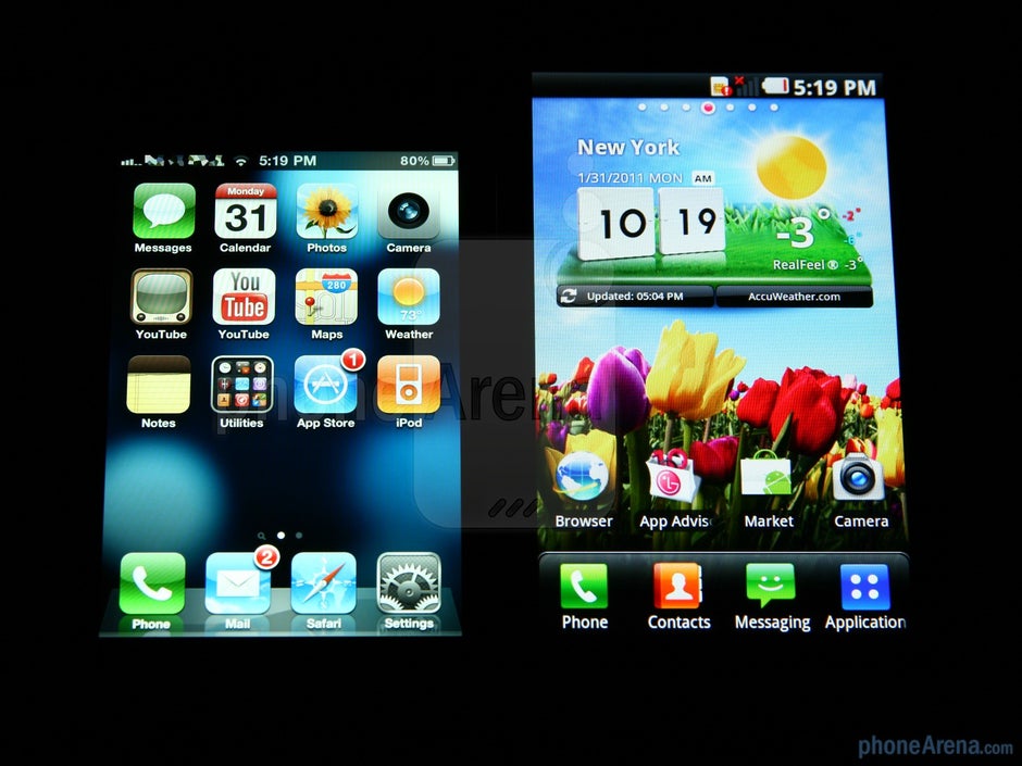 LG Optimus 2X vs Apple iPhone 4 - PhoneArena